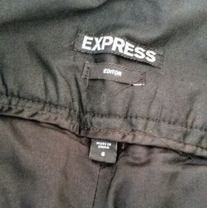 Express | Pants & Jumpsuits | Express Editor Pants Tweed And Leather ...